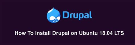 How To Install Drupal On Ubuntu 18 04 LTS WPcademy