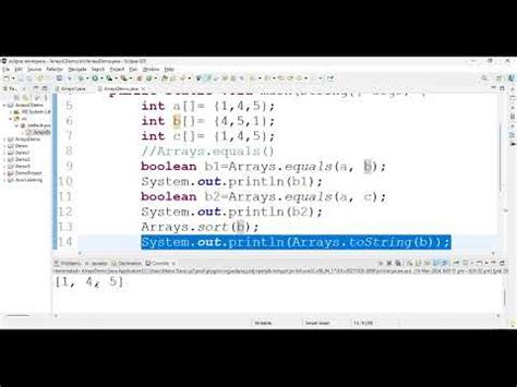 U 2 Arrays Fill Array Equals Arrays Sort Arrays BinarySearch YouTube