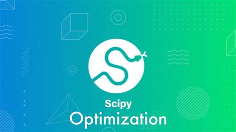 scipy optimization youtube