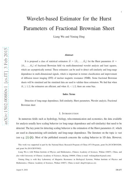 wavelet based estimator for the hurst parameters of fractional brownian