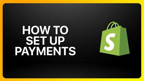How To Set Up Shopify Payments Tutorial YouTube
