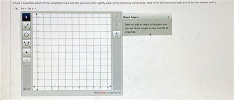 solved show a separate graph of the constraint lines and the