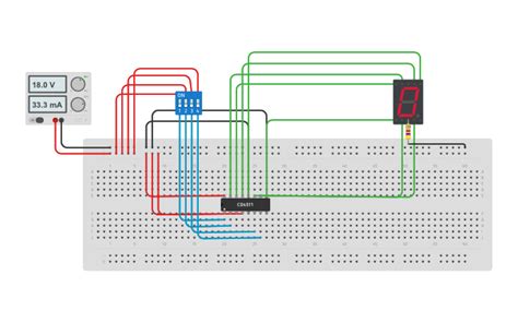 circuit design bcd to 7 segment display tinkercad