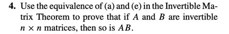 solved invertible matrix theorem let a be an n×n matrix