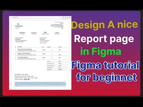 How To Design A Professional Report Page In Figma A Step By Step Guide
