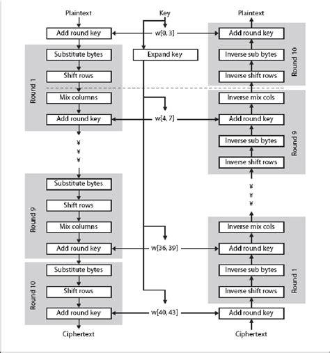 aes algorithm block diagram download scientific diagram riset