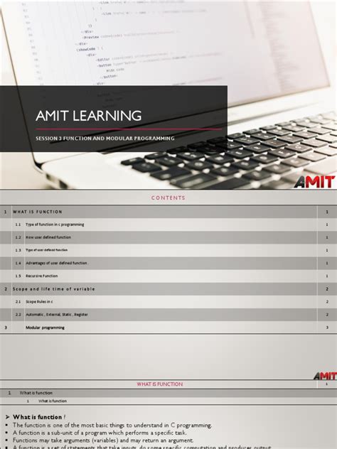 session 3 functions and modular programming pdf parameter computer programming subroutine