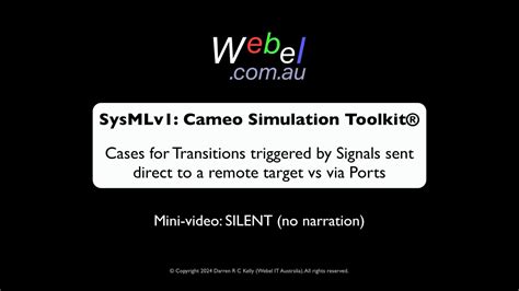 MINI VIDEO SysMLv1 Cameo Simulation Toolkit Cases For Transitions