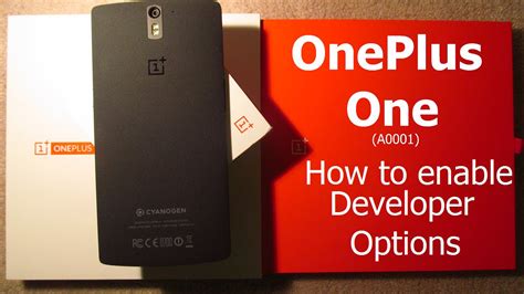 OnePlus One How To Enable Developer Options YouTube