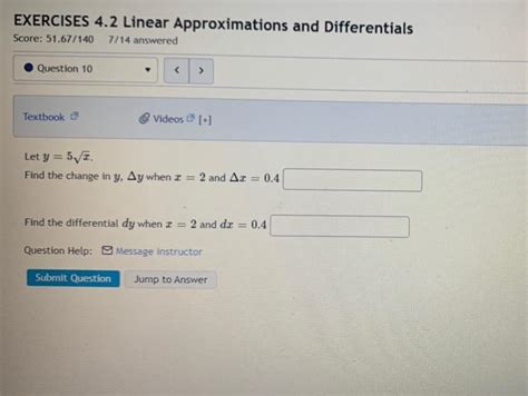 solved exercises 4 2 linear approximations and differentials