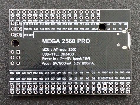 Mega 2560 Pro With CH340 USB ProtoSupplies