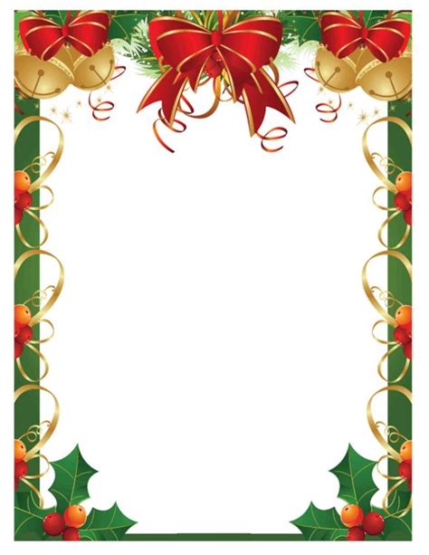 35 FREE Christmas Borders And Frames PrintableTemplates
