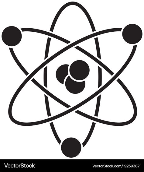 Atom Science Symbol Royalty Free Vector Image VectorStock