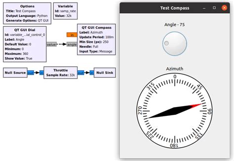 QT GUI Compass GNU Radio