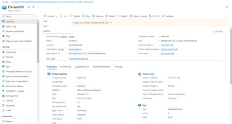Using Azure Bastion To Access Azure VMs Mohammed Ramees
