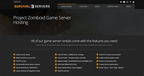 Project Zomboid Server Mod Settings