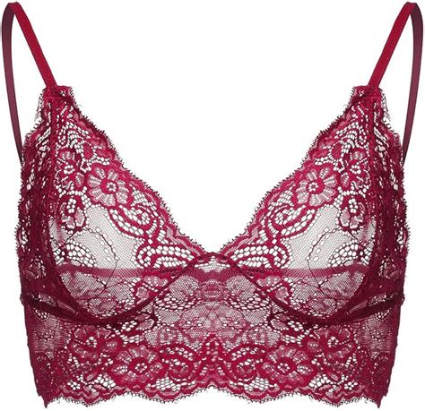 Damen Sexy Blumen Spitzen Bh Bralette Bustier Crop Top Bh Ywlink Ohne Bügel Comfort Bra
