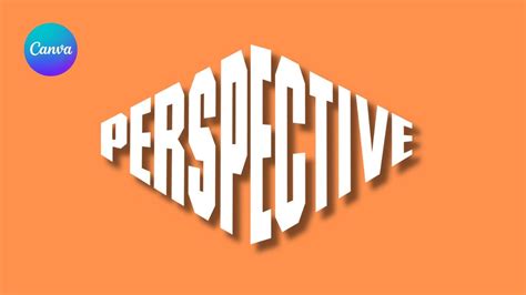 Perspective Text Effect Canva Tutorial YouTube