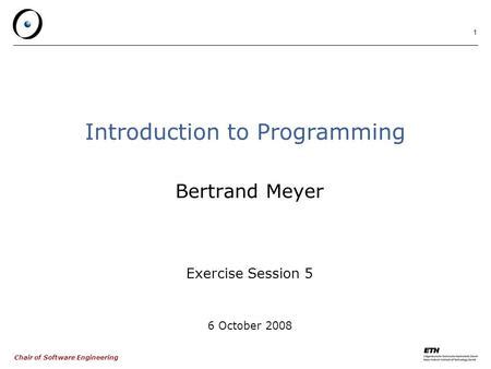 Einführung in Programmierung Introduction to Programming Prof Dr