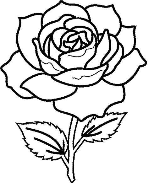 美しいバラの花 無料 印刷可能ぬりえ無料ダウンロード