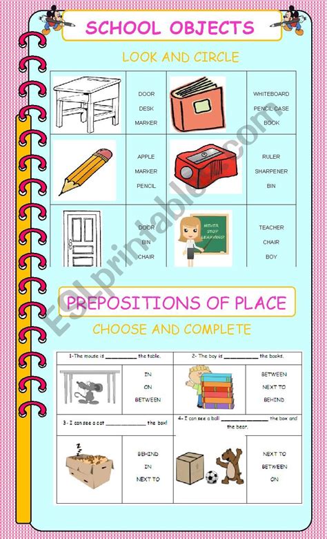 Object Of Preposition Worksheet