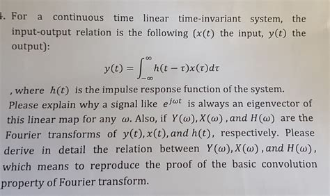 solved for continuous time linear time invariant system