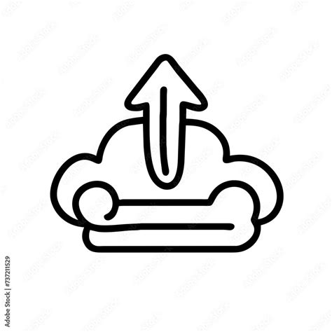 Modern Arrow Upload Icon And Button Representing The Action Of