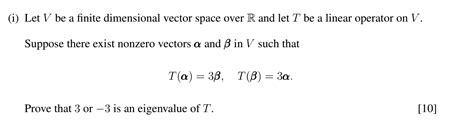 solved i let v be a finite dimensional vector space over r