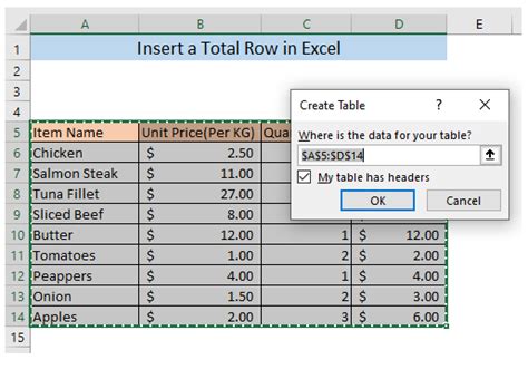 How To Add The Total Row In Excel Outlet Cukrovanie Sk