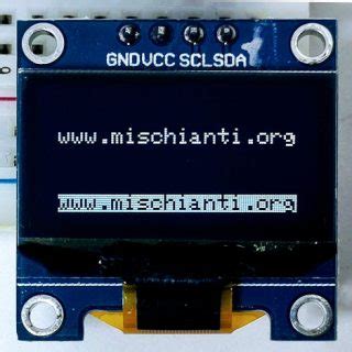 SDD1306 OLED Display Wiring And Basic Use With Esp8266 Esp32 And