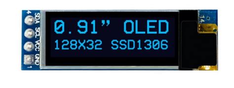 OLED SSD1306 I2C Display 128x32 Interfacing With Arduino