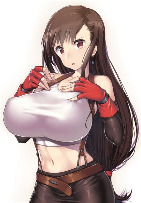 Wallpaper Anime Girls Final Fantasy Vii Tifa Lockhart Mitsu Black Stockings Garter Straps