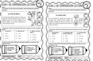 Cuentos con actividades de comprensión lectora para imprimir Los