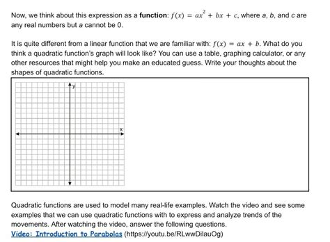 solved now we think about this expression as a function f x ax 2 bx c where a b and c
