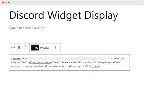 How To Embed Discord Widget Into WordPress In 5 Minutes