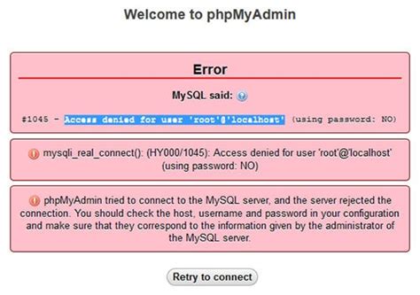 Unable To Access PhpMyAdmin On XAMPP In Windows Terresquall Blog