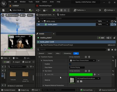 real time compositing quick start for unreal engine unreal engine 5 1 documentation