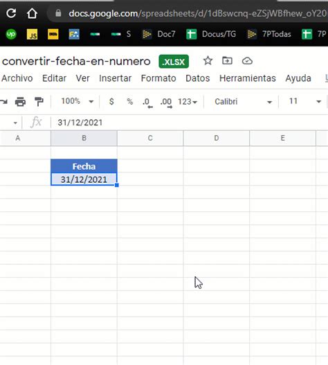 Convertir Fecha en Número o Número en Fecha Excel y Google Sheets