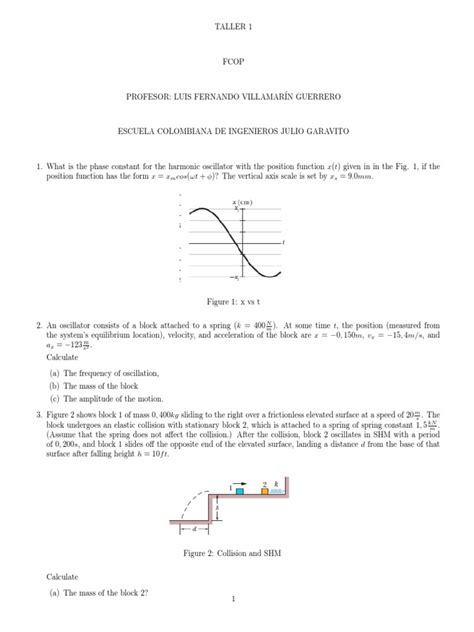 taller 1 pdf rotation around a fixed axis mass