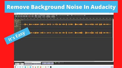 Remove Background Noise In Audacity 2022 YouTube
