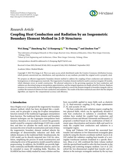 pdf coupling heat conduction and radiation by an isogeometric boundary element method in 2 d