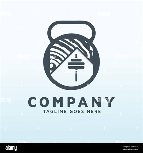 Wood Buildings Fitness Logo Vector Design Template Stock Vector Image And Art Alamy