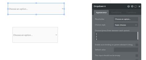 Placeholder Text Dropdown Value Plugin Builders Bubble Forum
