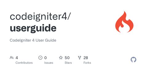 github codeigniter4 userguide codeigniter 4 user guide