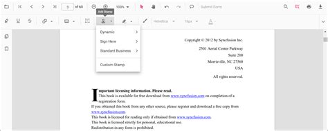 stamp annotation in asp mvc pdfviewer component