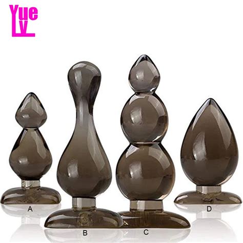 Yuelv 4 Style Butt Plug Anal Sex Toys For Women Men Anus Insert Stopper G Spot Masturbation