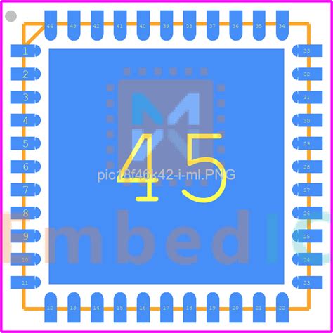 PIC18F46K42 I ML Microchip 8bit MCU EmbedIc