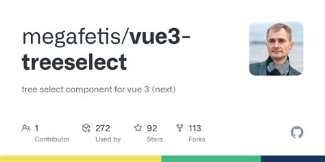 github megafetis vue3 treeselect tree select component for vue 3 next