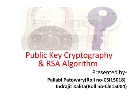 public key cryptography and rsa algorithm ppt