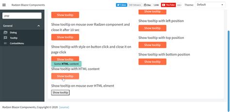 wrong tooltip position radzen blazor components radzen